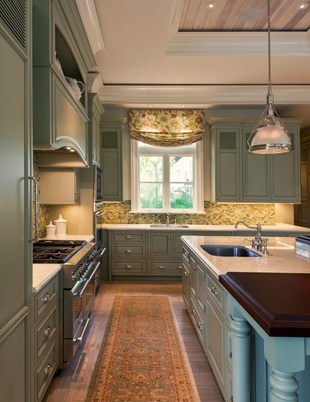 Sage Green Kitchen Cabinets With Black Granite Cabinets Matttroy