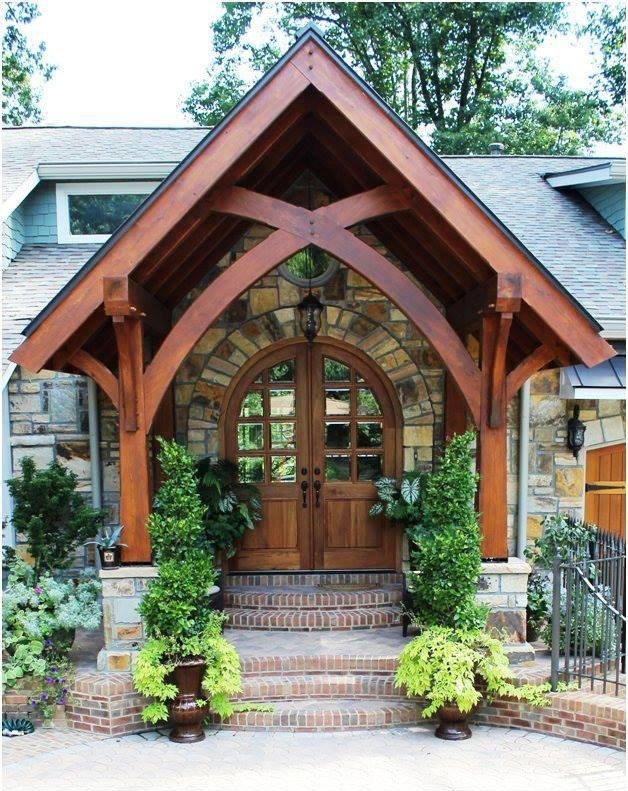 14 Classy Front Door Portico to Add Your Home’s Value – La Urbana