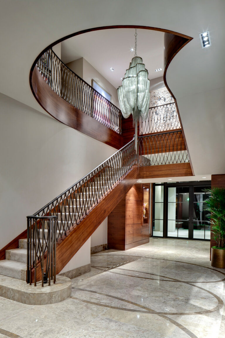 17 Elegant Designs of Half Wall Stair Railing to Provide Extra ...
