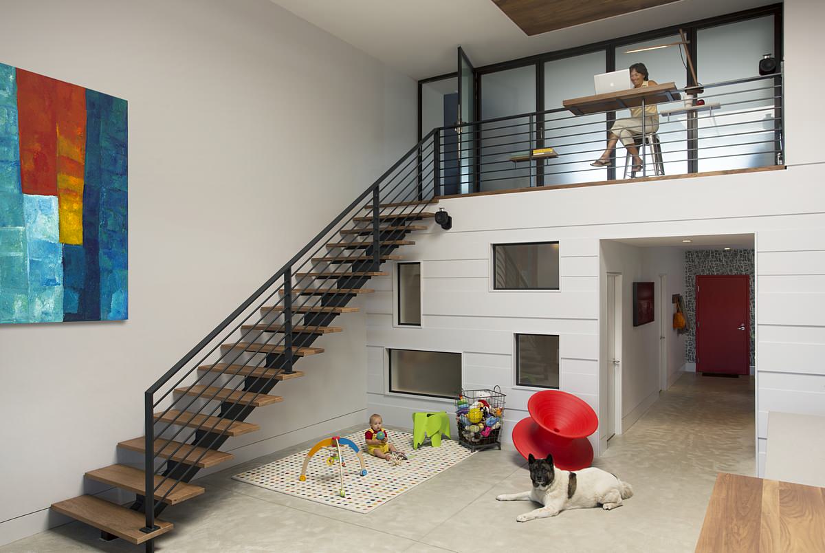 17 Elegant Designs of Half Wall Stair Railing to Provide Extra ...