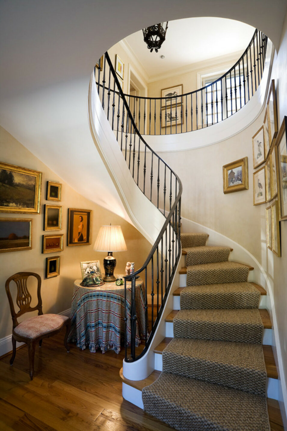 17 Elegant Designs of Half Wall Stair Railing to Provide Extra ...