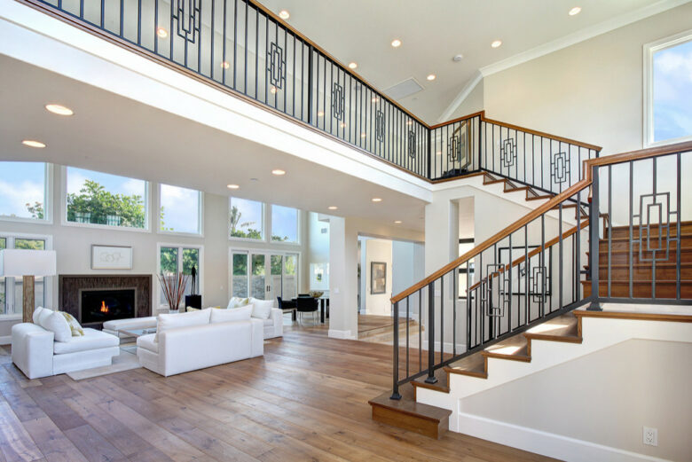 17 Elegant Designs of Half Wall Stair Railing to Provide Extra ...