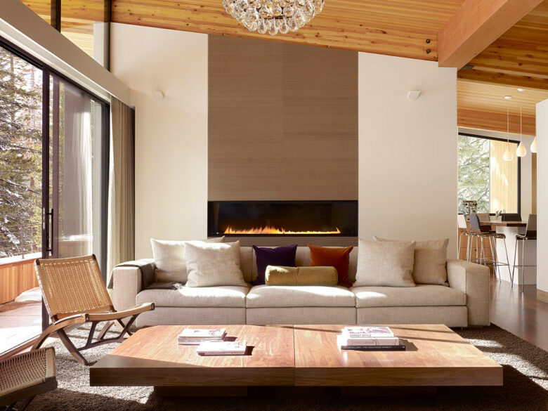 12 Trendy Ideas of a Fireplace Without a Mantle for a Minimalist Look ...
